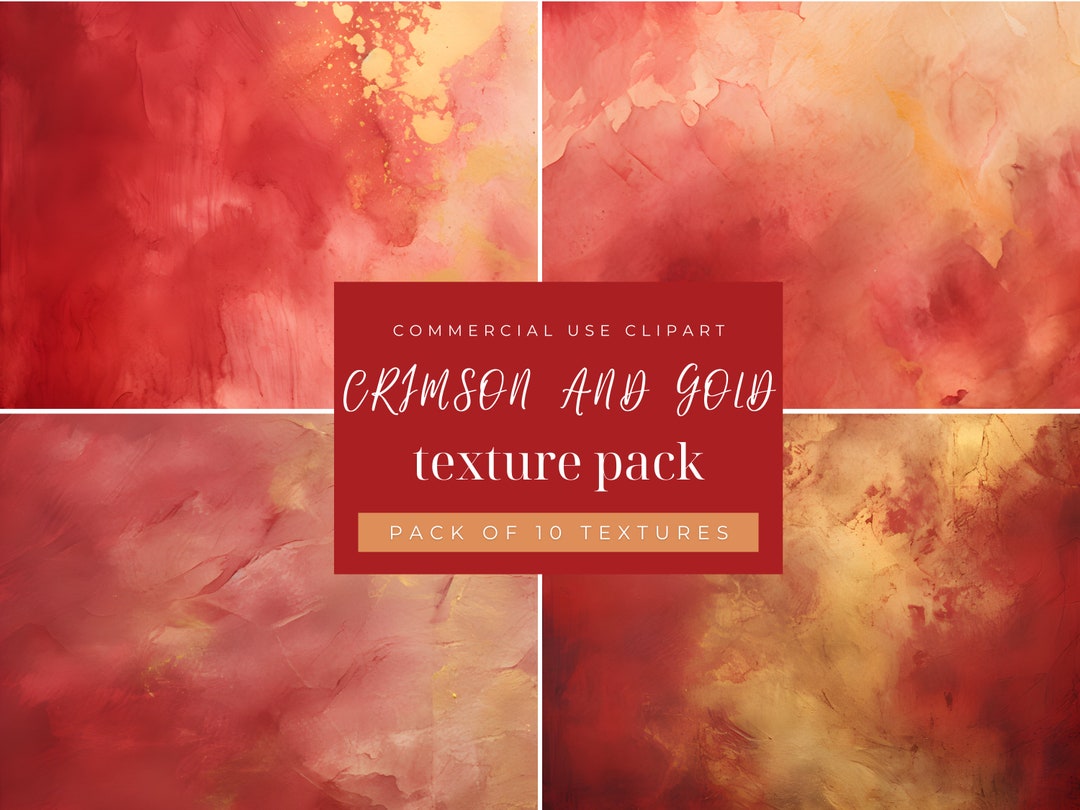 Crimson and Gold Abstract Texture Clipart, Alcohol Ink Png, Colorful ...
