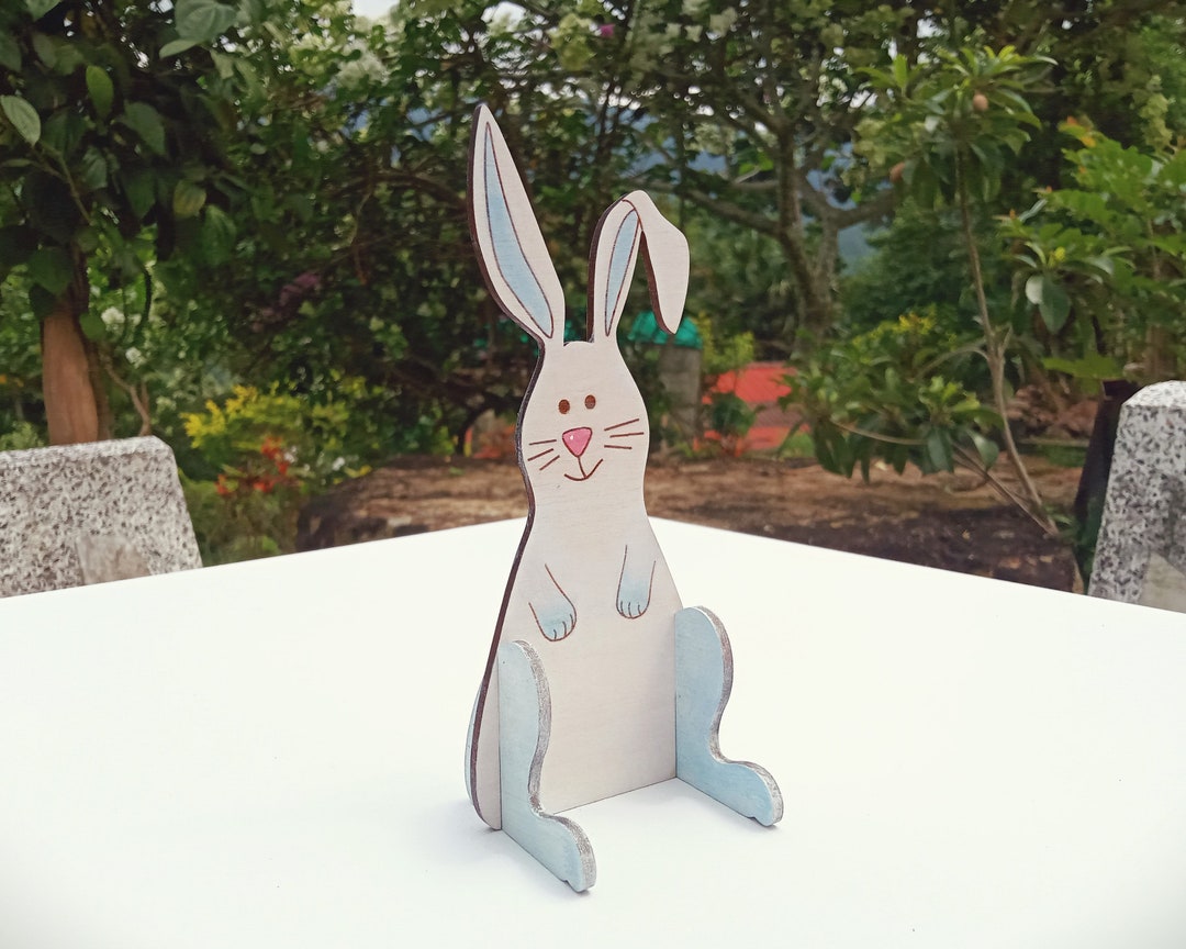 Laser Cut Easter Bunny Stand, SVG File (digital File) - Etsy
