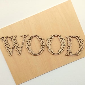 Floral Alphabet Letters: Decorative SVG Laser Cut Files (A-Z) - Etsy