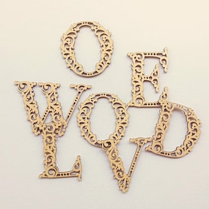Floral Alphabet Letters: Decorative SVG Laser Cut Files (A-Z) - Etsy