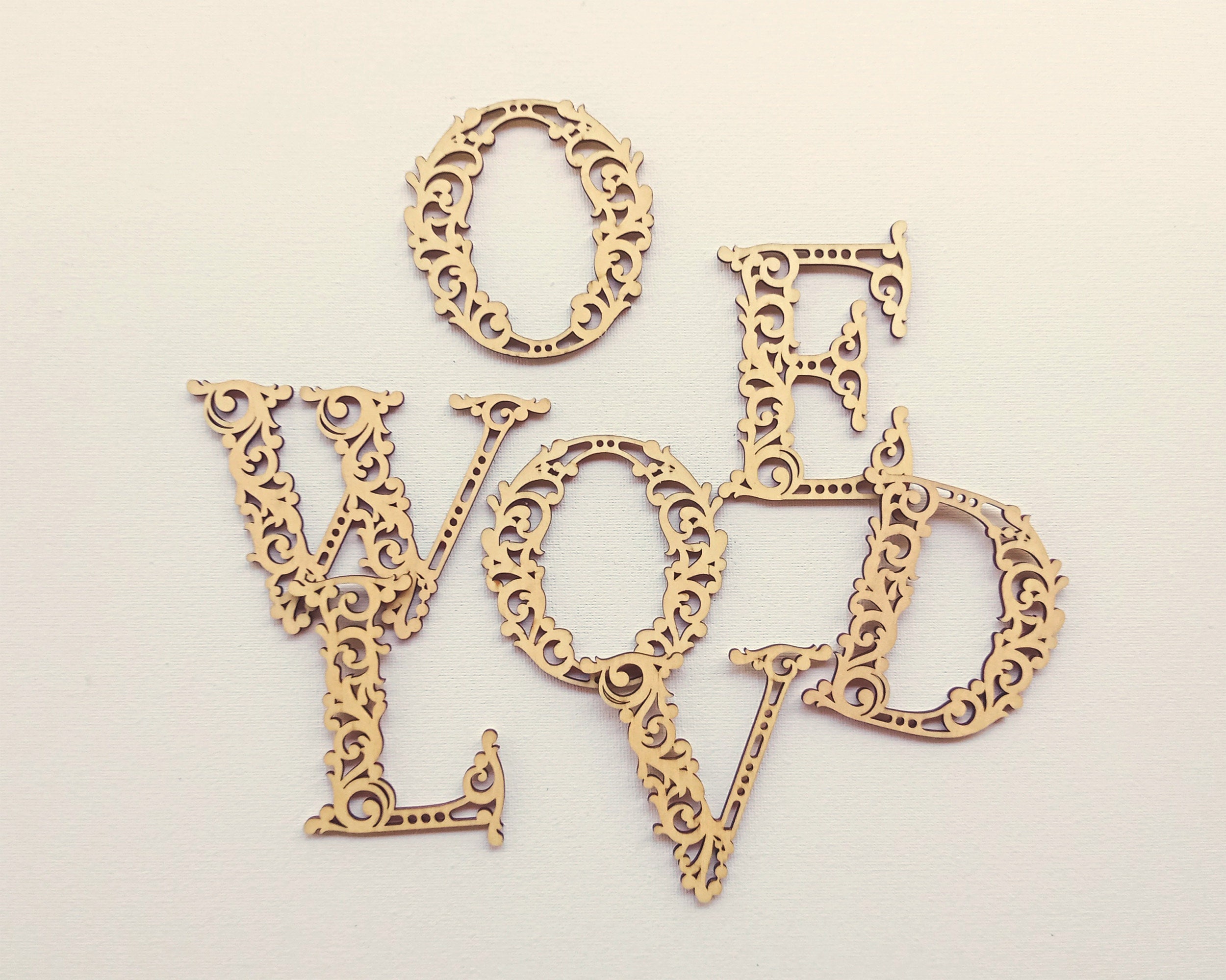 Floral Alphabet Letters: Decorative SVG Laser Cut Files (A-Z) - Etsy