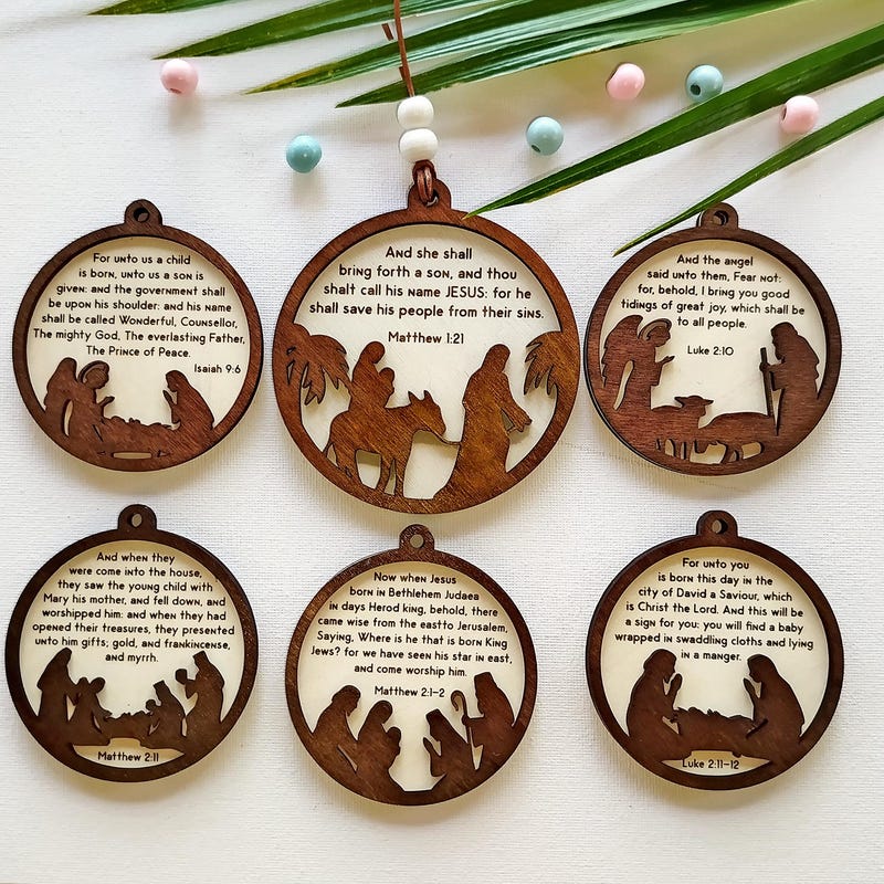 Nativity Ornament - Etsy