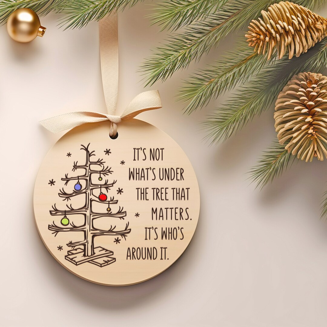 Christmas Ornament SVG Laser Cut File: Holiday Quote (digital Download ...
