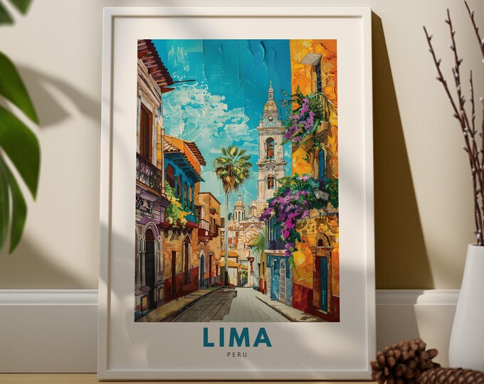 Lima Icon Watercolor Illustration - Etsy