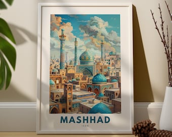 Mashhad Map Print, Mashhad Black Map Poster, Mashhad Dark Map Poster ...