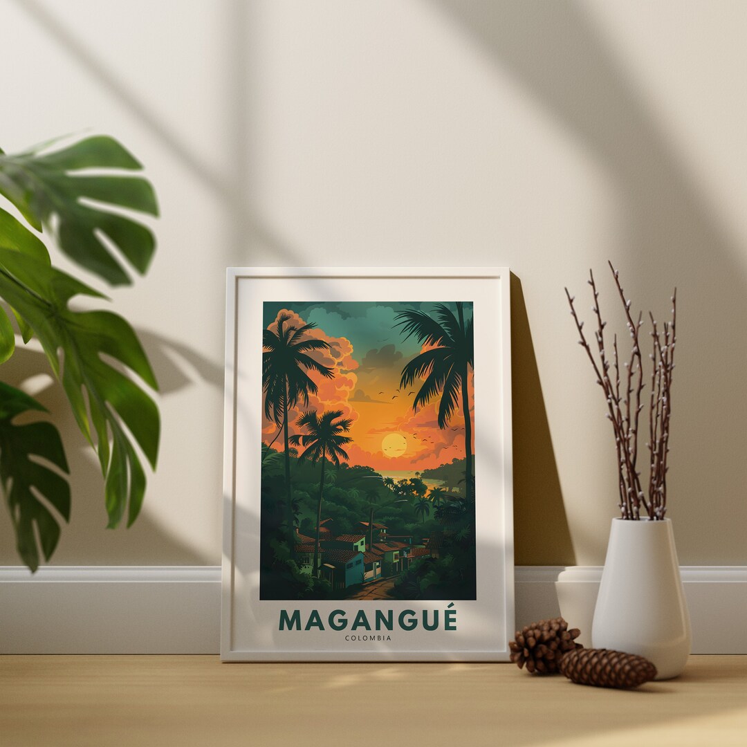 Magangue Wall Art Print, Magangue Art Poster, Colombia Wall Decor ...