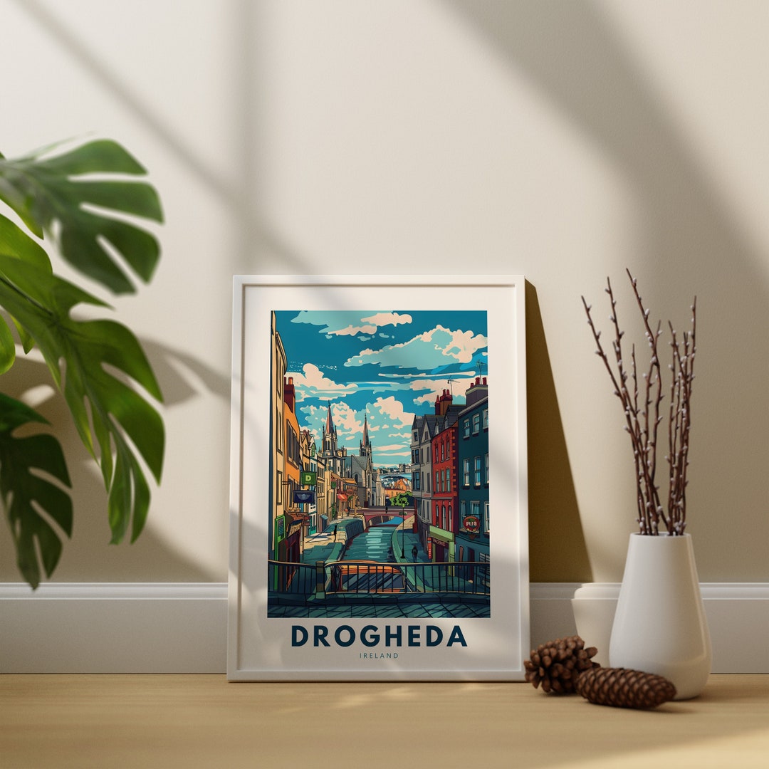 Drogheda Art Print, Drogheda Wall Travel Poster, Ireland Wall Decor ...