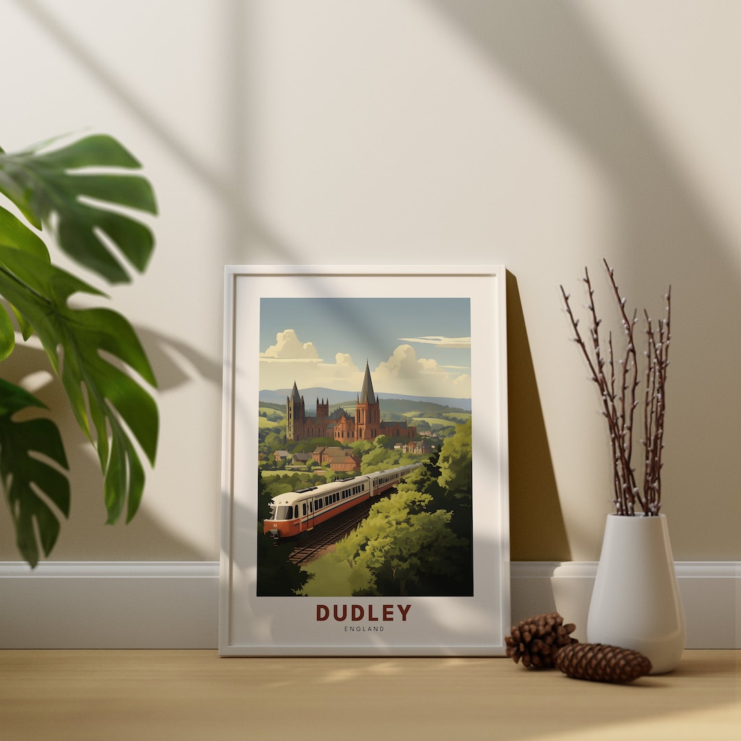 Dudley Wall Art Print, Dudley City Poster, England Wall Art, Dudley ...