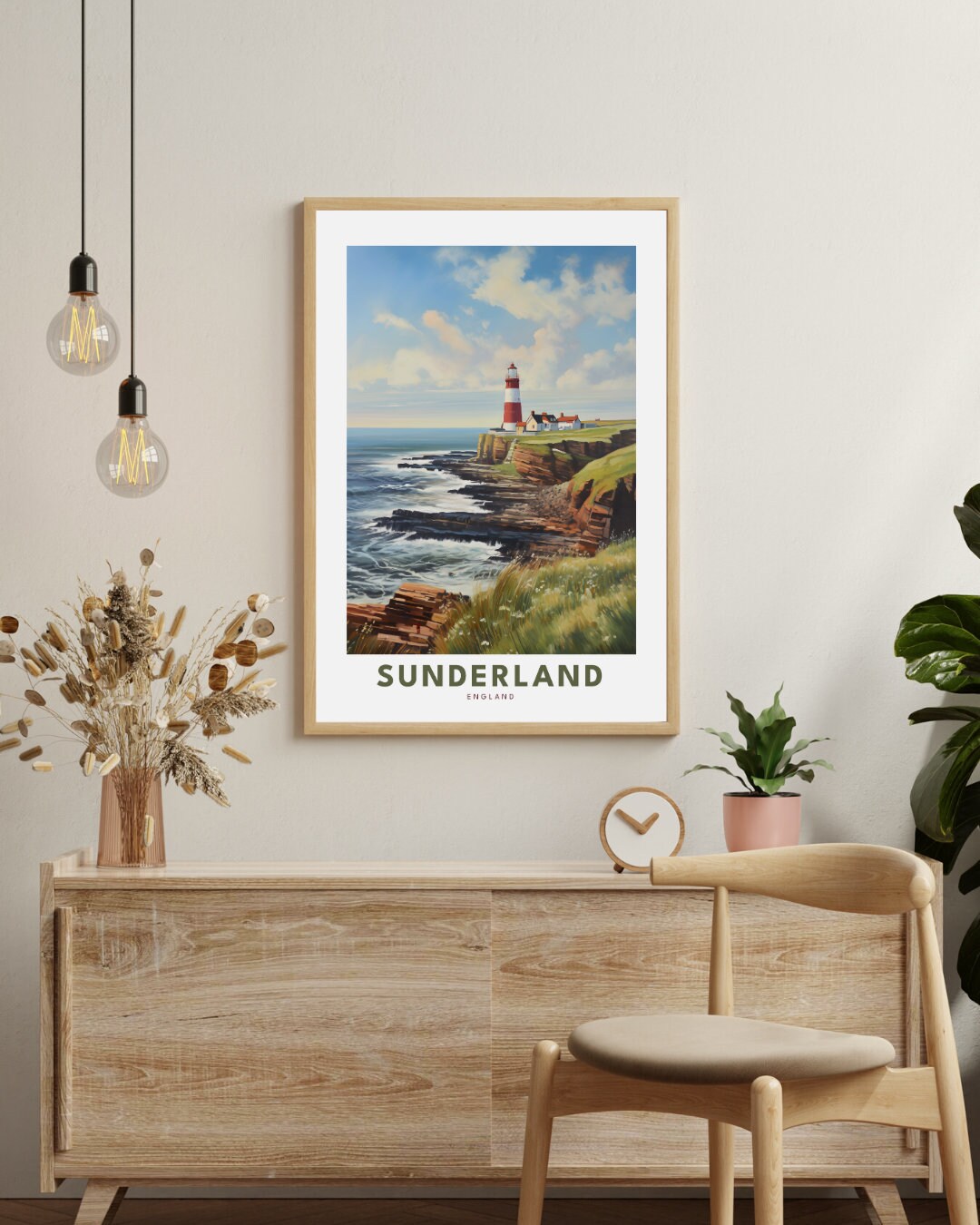 Sunderland Art Print, Sunderland Wall Art Poster, Sunderland Travel ...