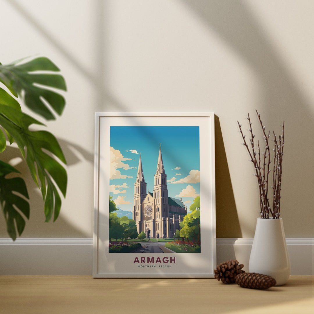 Armagh Print, Northern Ireland Print, Armagh Wall Art Poster, Northern ...