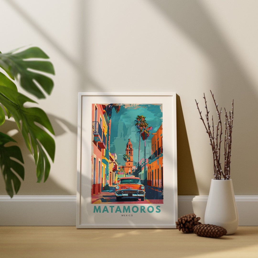 Matamoros Wall Art Print, Matamoros Art Poster, Mexico Wall Decor, Manizales Wall Art Hang ...