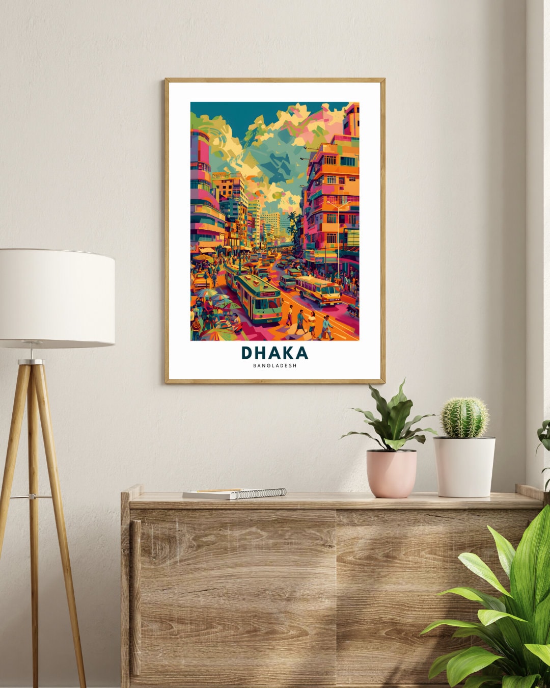 Dhaka Print, Dhaka Poster, Bangladesh Wall Hanging Art, Bangladesh City ...
