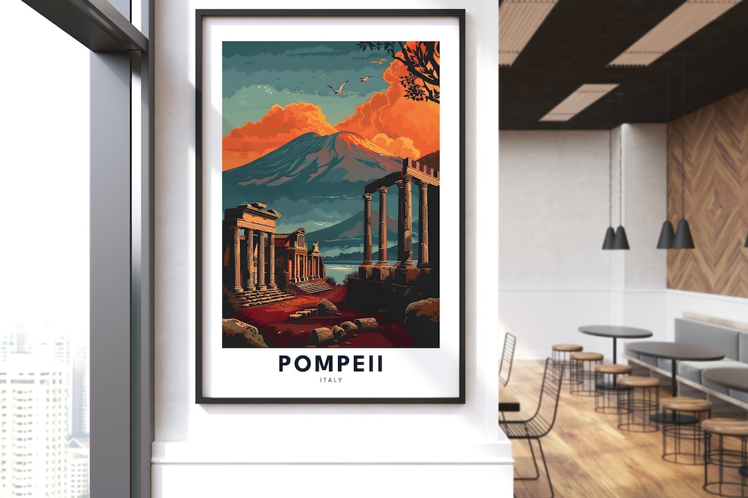 Pompeii Print, Pompeii Poster, Pompeii City Wall Art Hang Decor ...