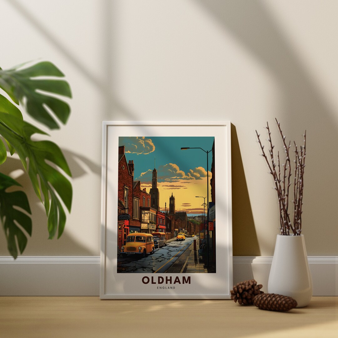 Oldham Travel Print Wall Art Oldham Wall Hanging Home Décor Greater ...