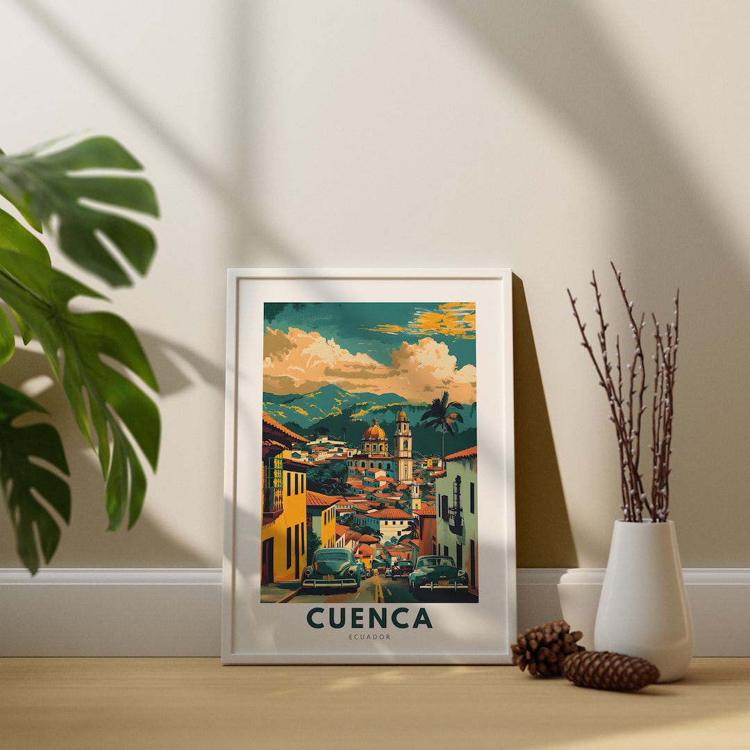 Cuenca Art Print, Cuenca Art Poster, Ecuador Wall Decor, Cuenca Wall ...