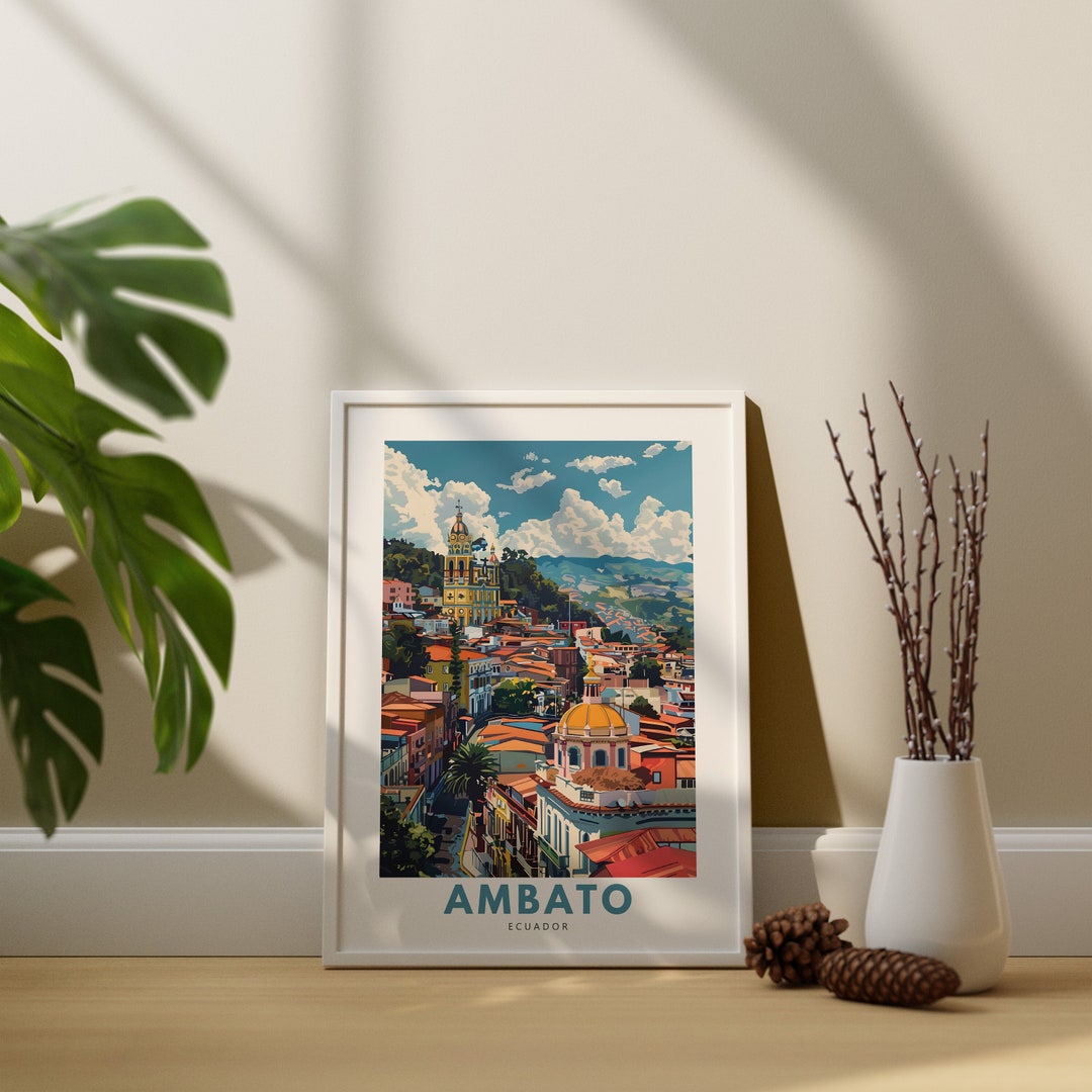 Ambota Travel Print, Ambota Travel Poster, Ecuador Wall Decor, Ambota ...