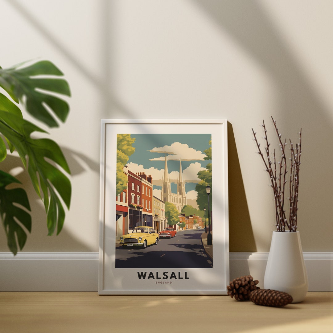 Walsall Print, Walsall Poster, England Wall Art, Walsall Art Poster ...