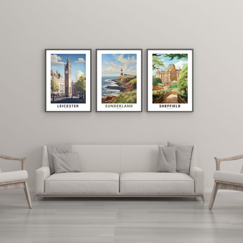 Sunderland Art Print, Sunderland Wall Art Poster, Sunderland Travel ...