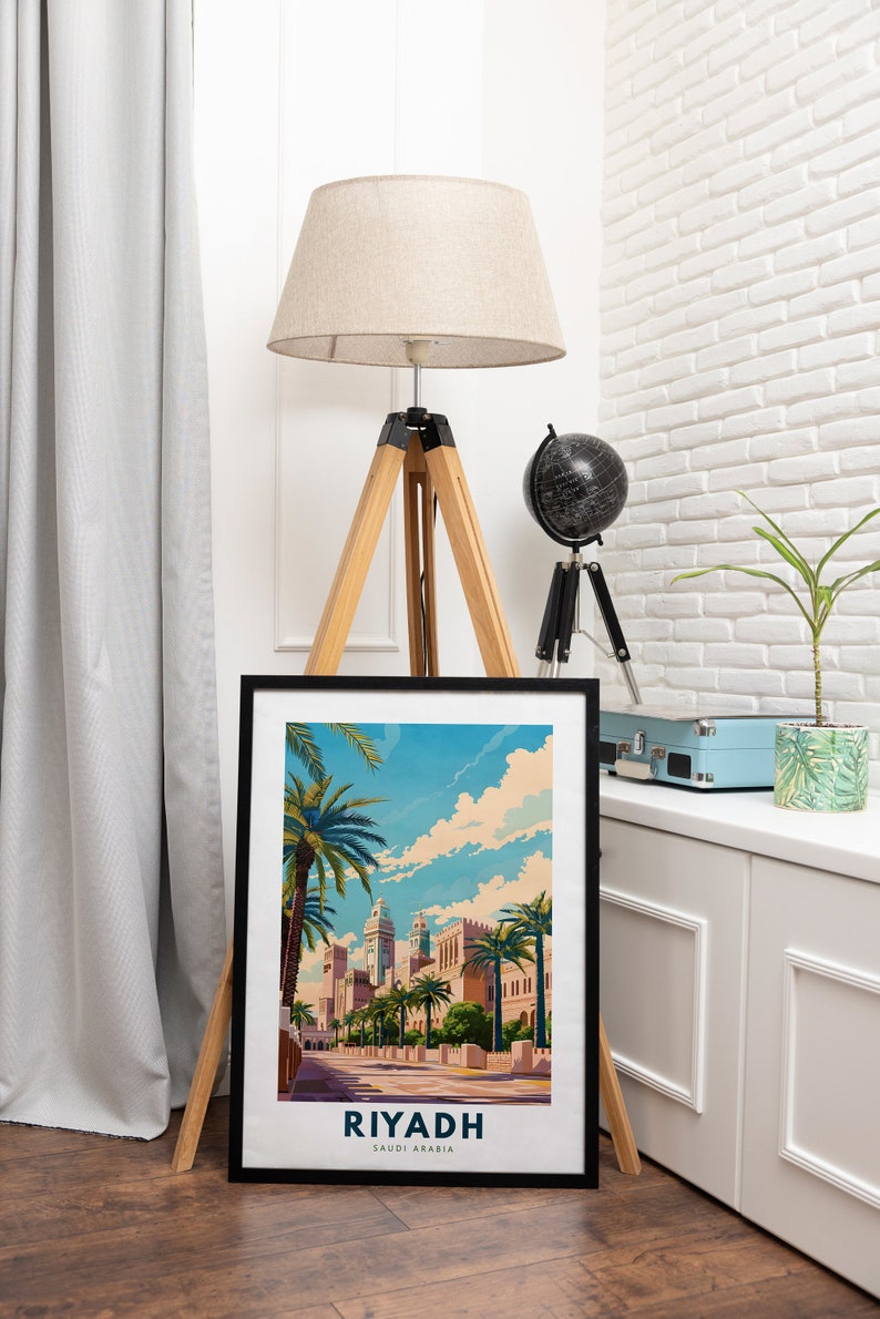 Riyadh Wall Art Print, Riyadh Wall Travel Poster, Saudi Arabia Wall ...