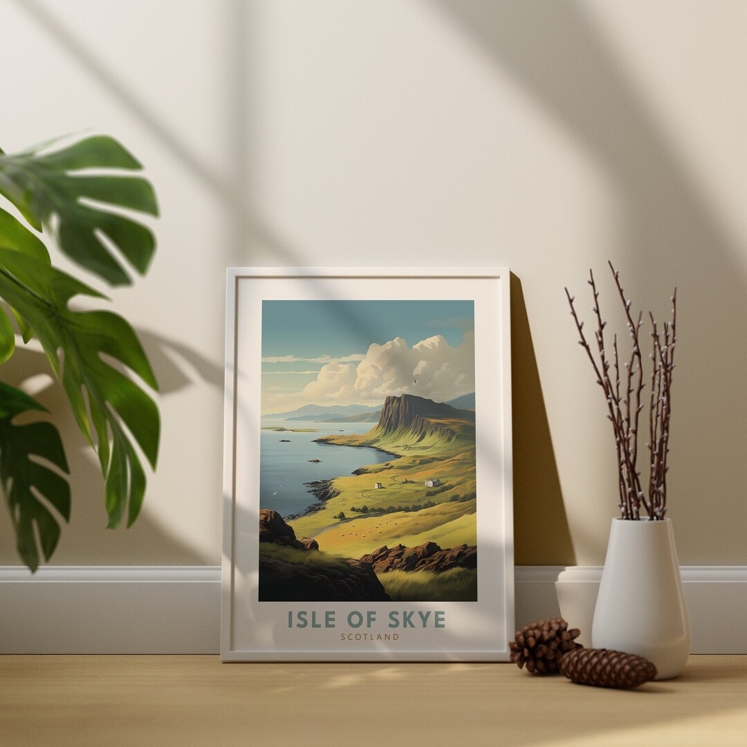 Isle of Skye Poster - Travel Poster - Scottish Highland - Scotland Wall ...