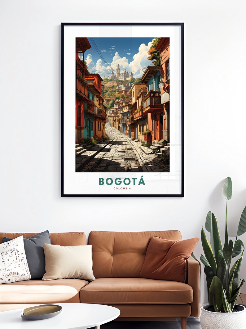 Bogota Poster - Colombia Wall Art - Bogota Travel Art - Colombia Art ...