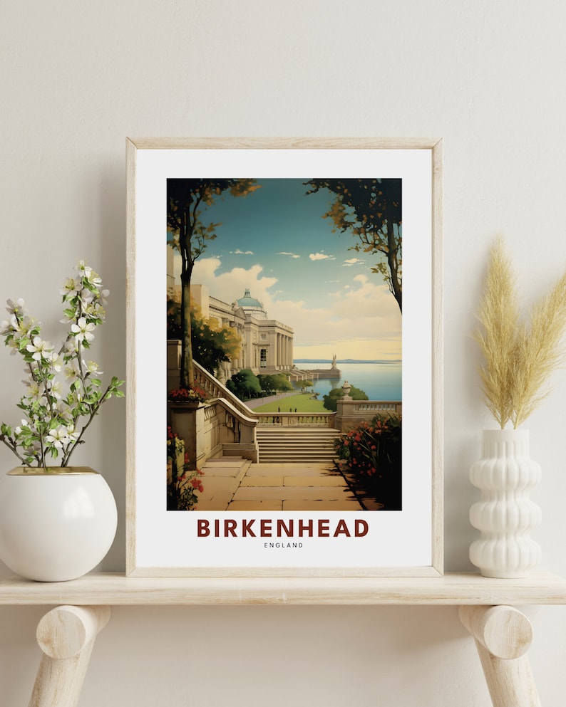 Birkenhead Travel Print, Birkenhead City Poster, England Travel Wall ...