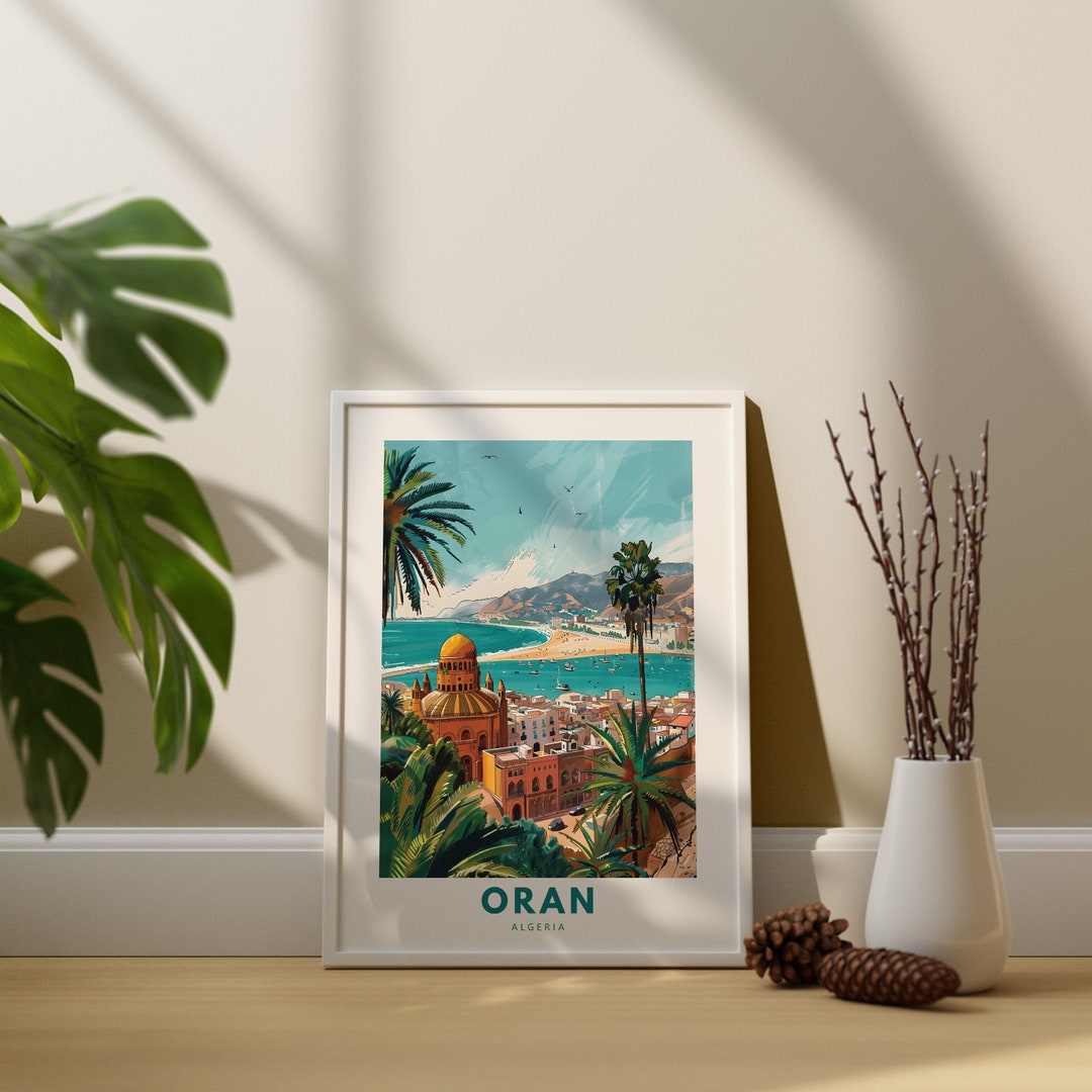 Oran Wall Art Print, Oran Art Poster, Algeria Wall Hanging Art, Oran Wall Decor, Algeria Home ...