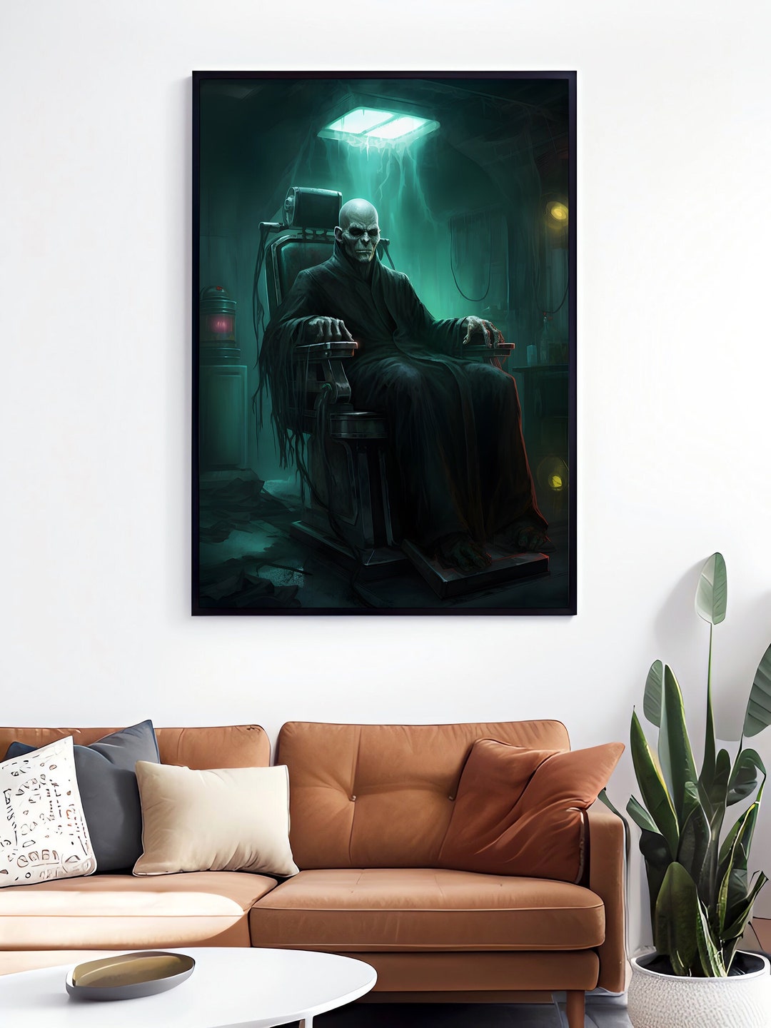 Voldemort at the Barbershop Wall Art Print, Voldemort Poster, Gift for ...