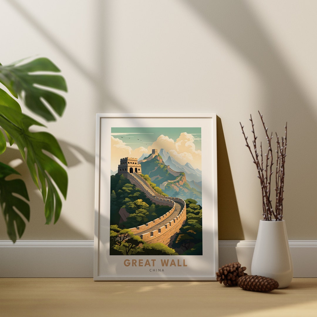 Great Wall Print - Great Wall Poster - China Travel Print - Great Wall ...