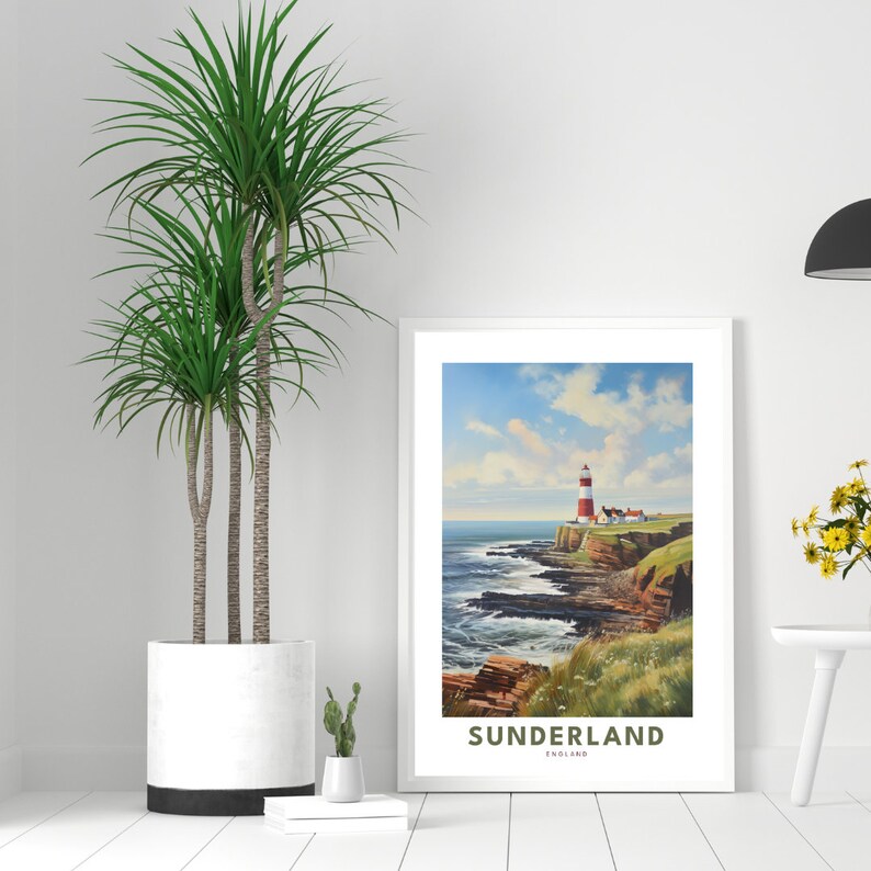 Sunderland Art Print, Sunderland Wall Art Poster, Sunderland Travel ...