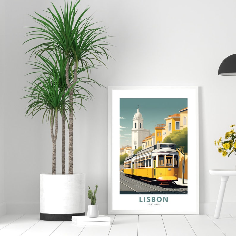 Lisbon Poster - Lisbon Wall Art Print - Portugal Wall Art Print ...