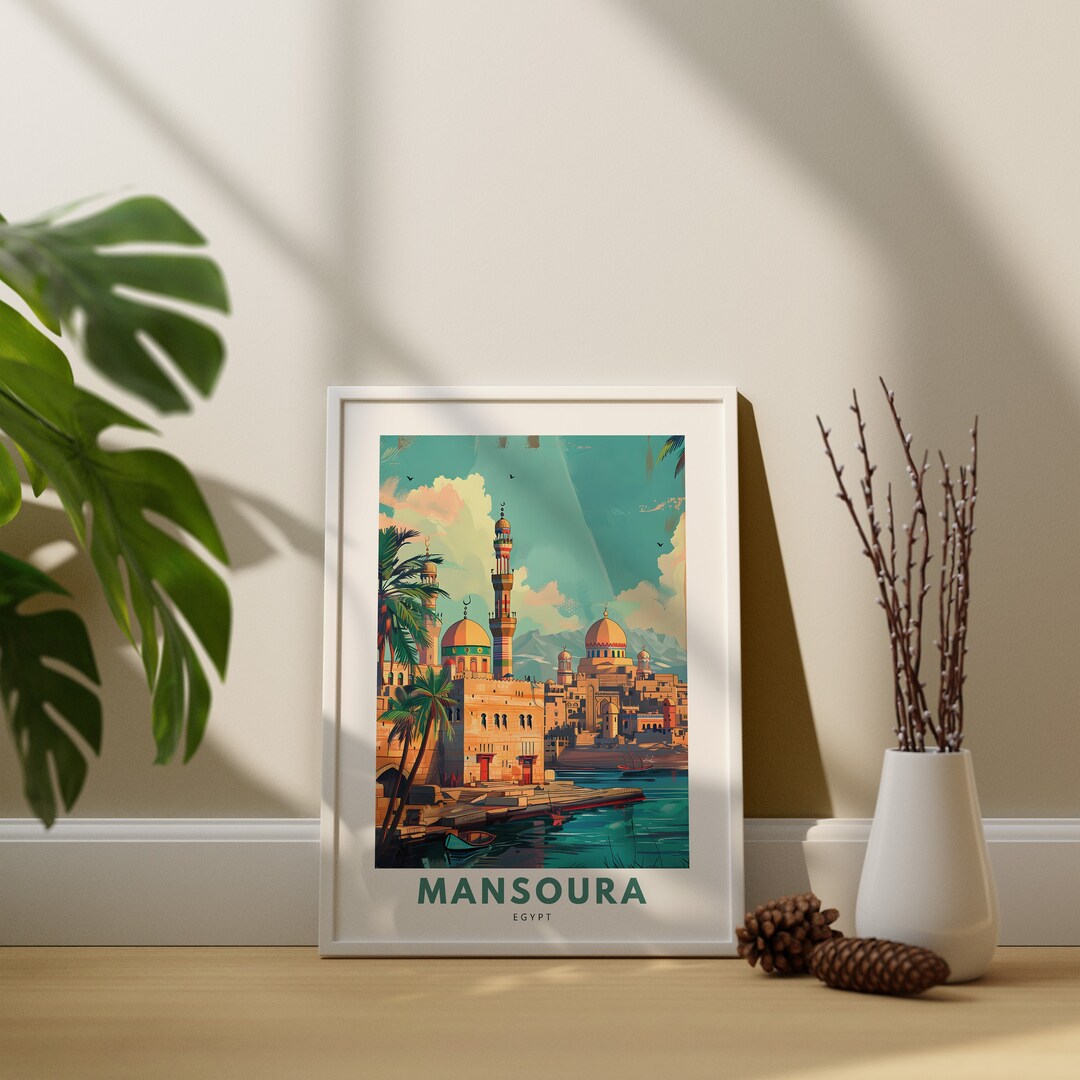 Mansoura Art Print, Mansoura Art Poster, Egypt Hanging Art, Mansoura ...