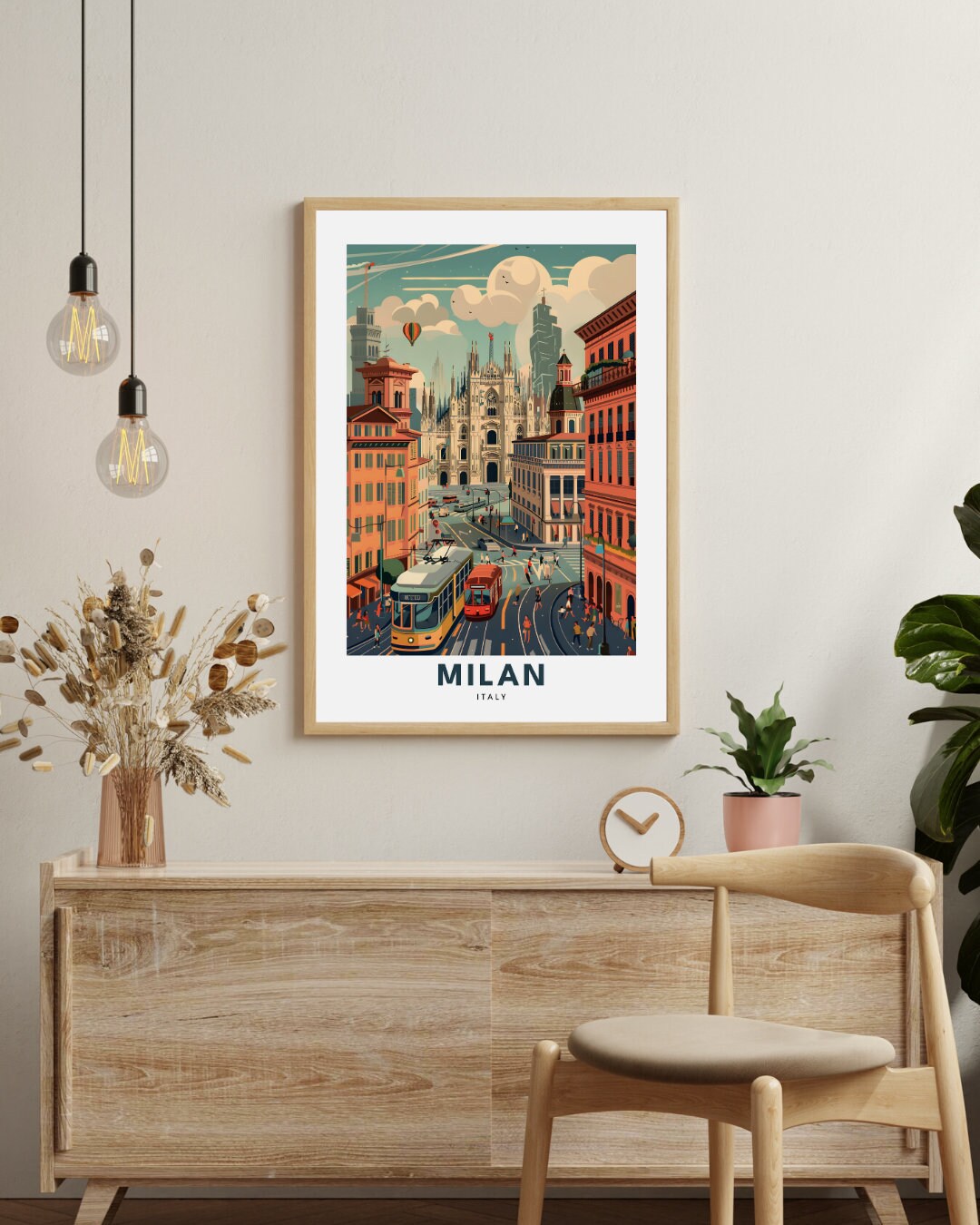 Milan Travel Print, Milan Travel Poster, Italy Wall Hanging Art, Italy ...