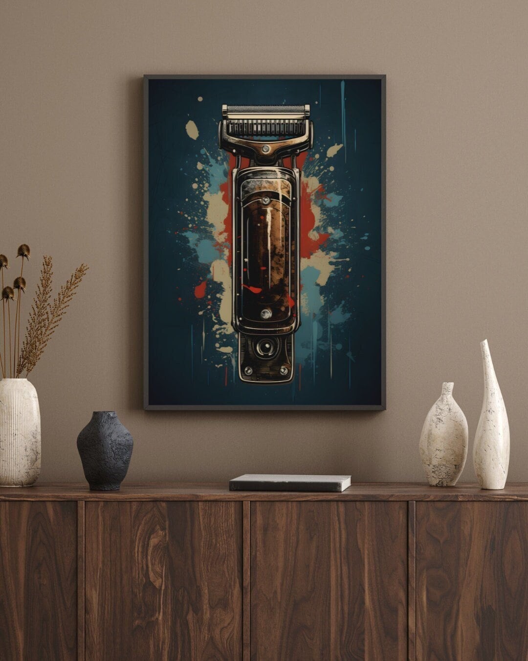 Barber Clipper Print - Clipper Art Poster - Barbershop Art - Barbershop ...