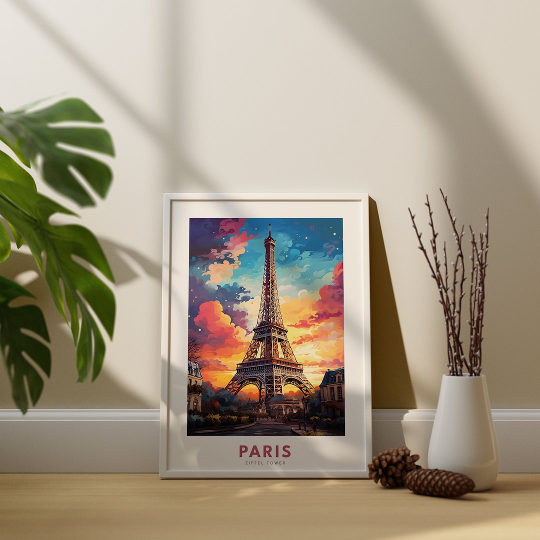 Eiffel Tower Print - Paris Wall Art - Eiffel Tower Poster - Paris Print ...