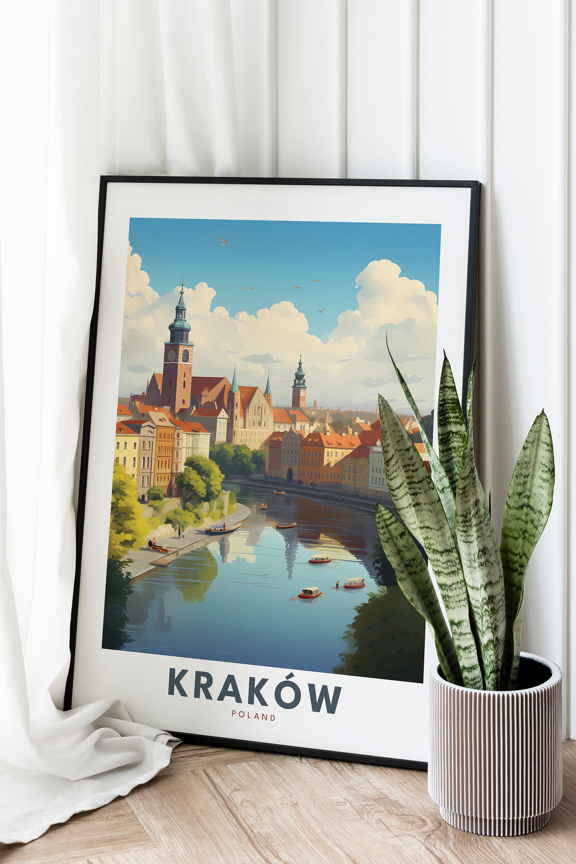 Krakow Travel Art Print Poland Art Poster Print Krakow Poster Art Polan ...