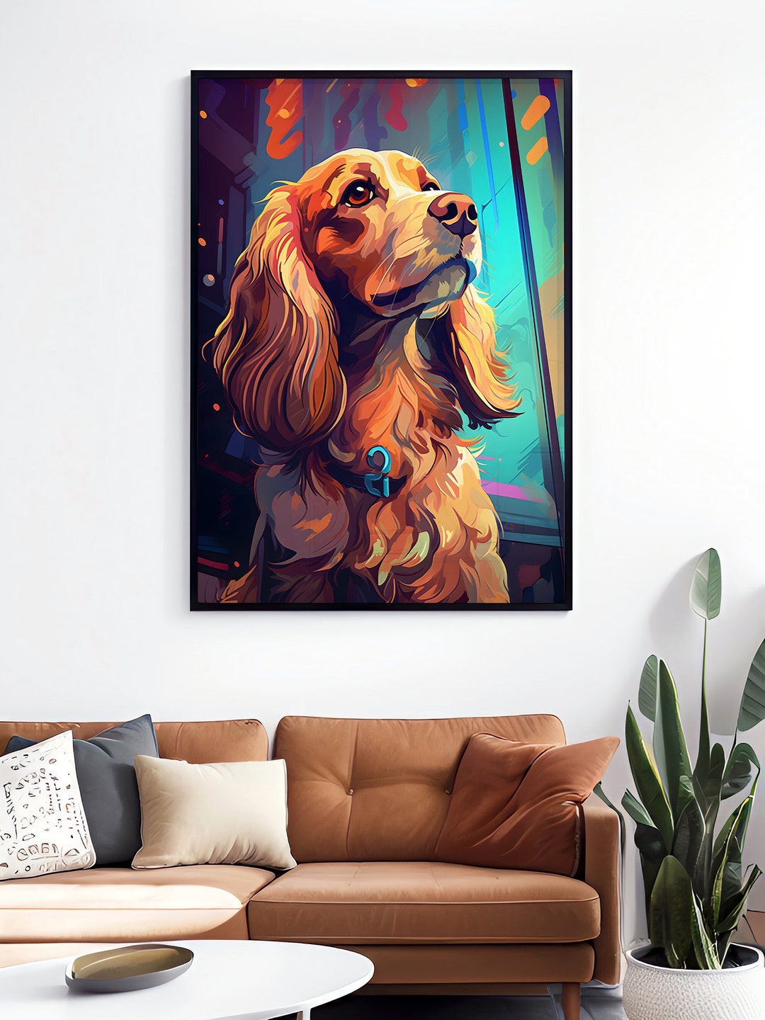 Cocker Spaniel Print, Cocker Spaniel Wall Art Poster, Cute Dog Prints ...