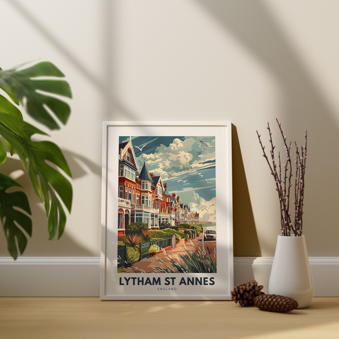 Lytham St Annes Wall Art Print, Lytham St Annes Wall Travel Poster ...