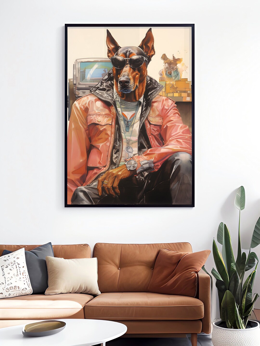 Doberman Print - Cute Dog Prints - Dobermand Lover Gift - Doberman Wall ...