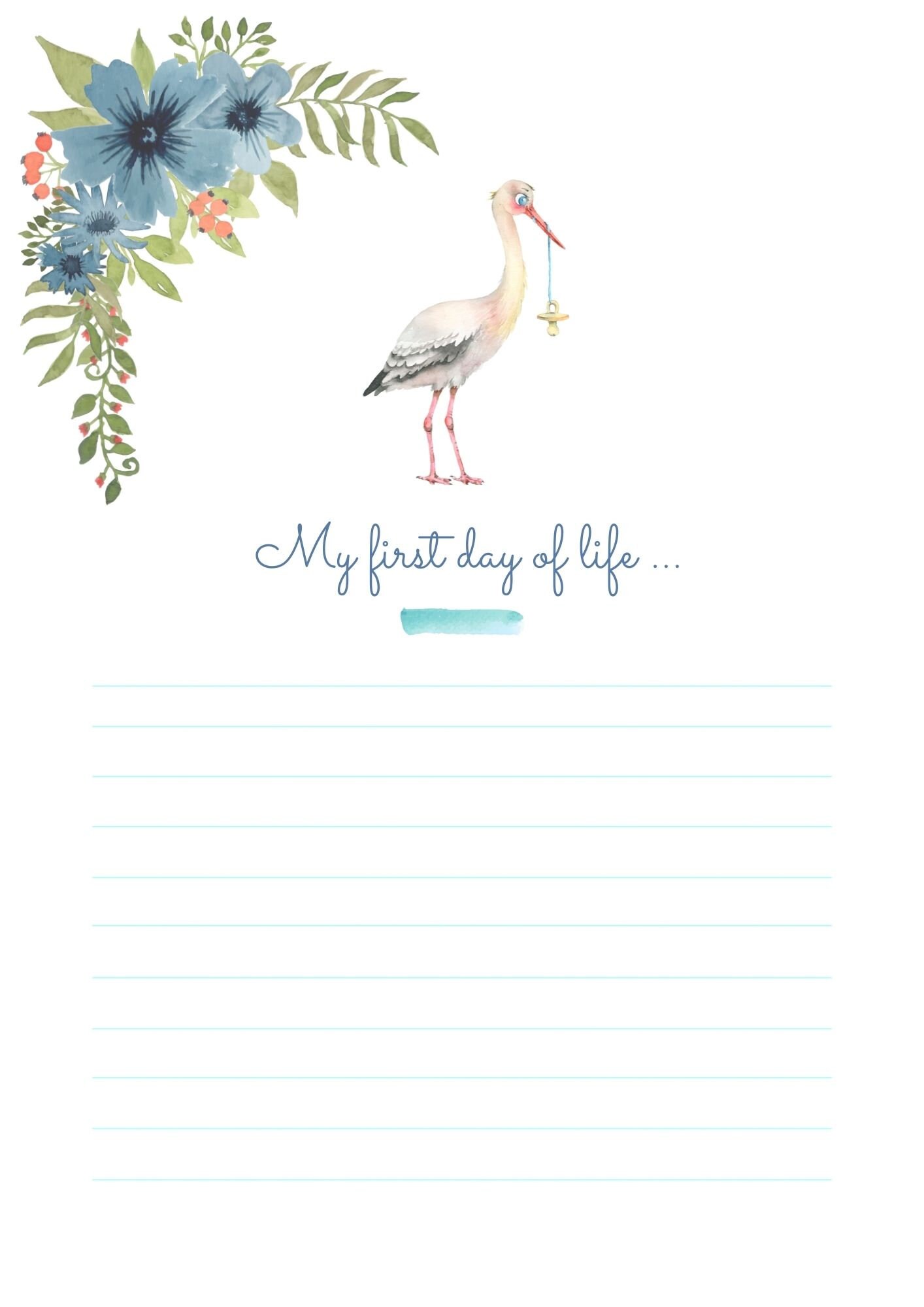 Cherish Every Heartfelt Moment With 'my Baby Diary' Digital PDF Journal ...