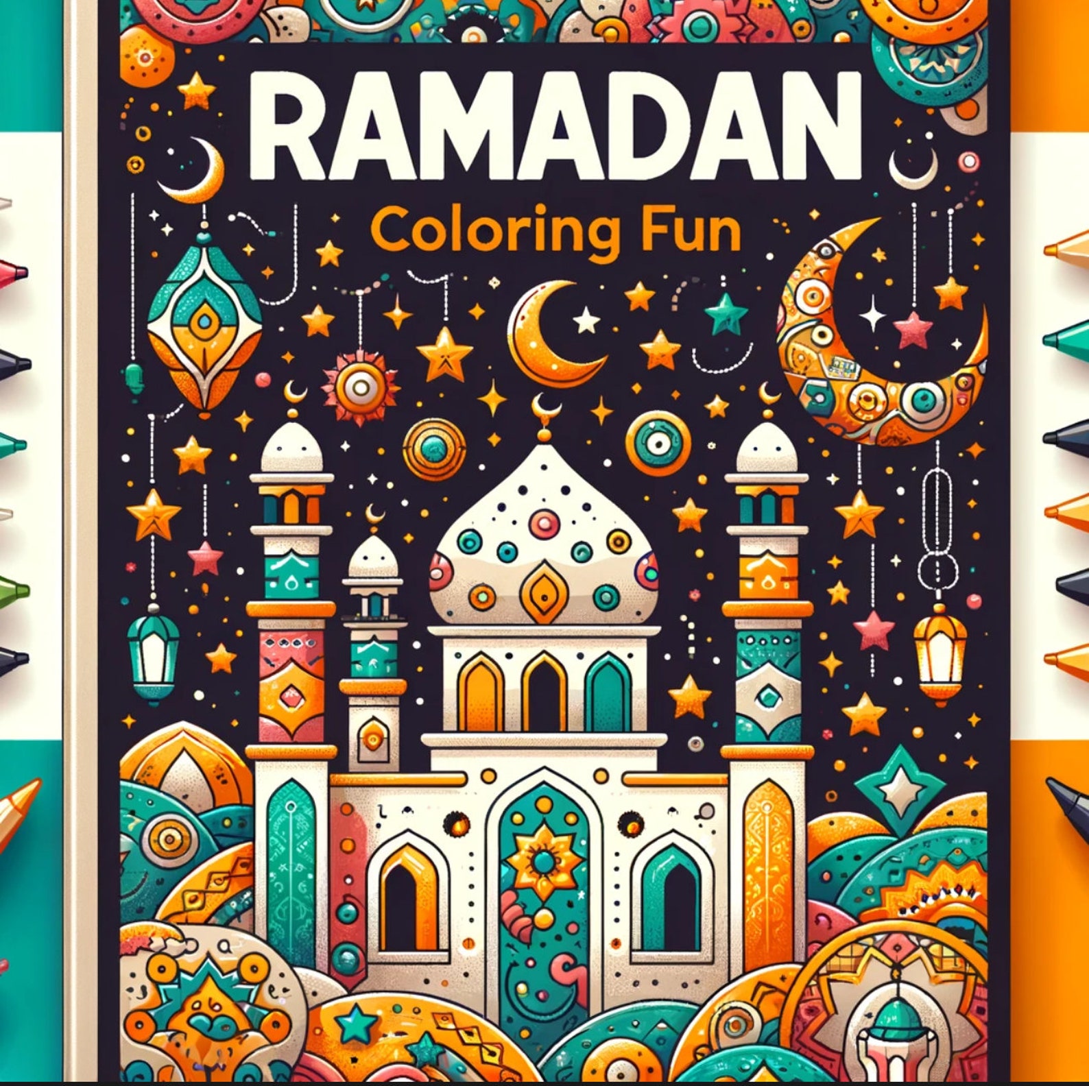 Ramadan 30 Pages Coloring Fun - A Festive Coloring Book for All Ages - Etsy