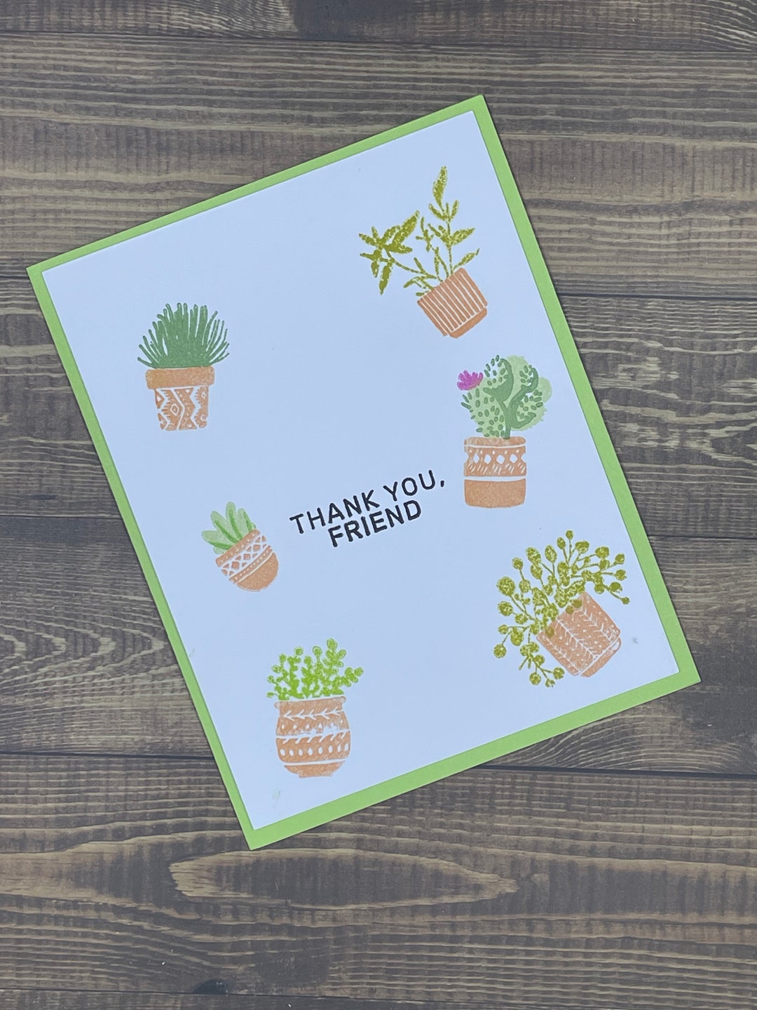 Plant Thank You Card - Etsy