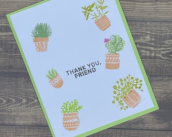 Plant Thank You Card - Etsy