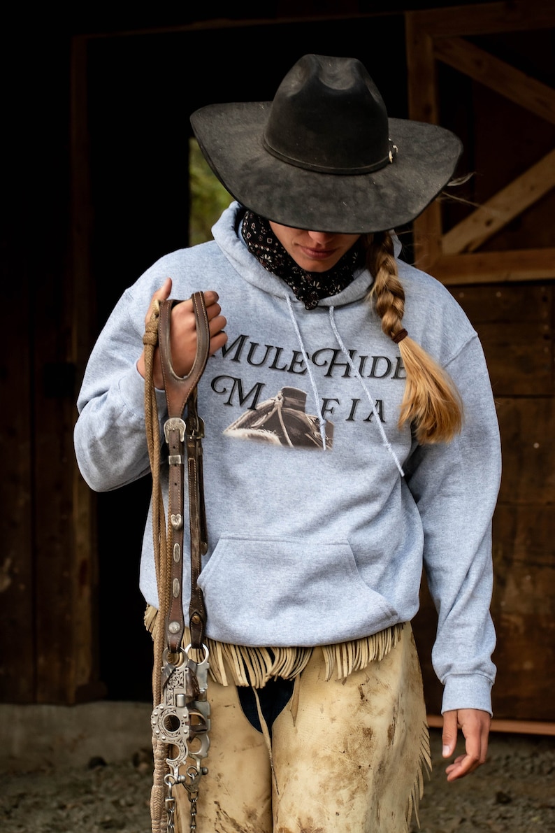 Mule Hide Mafia Hooded Sweatshirt, Western, Country, Cowboy Hoodie - Etsy