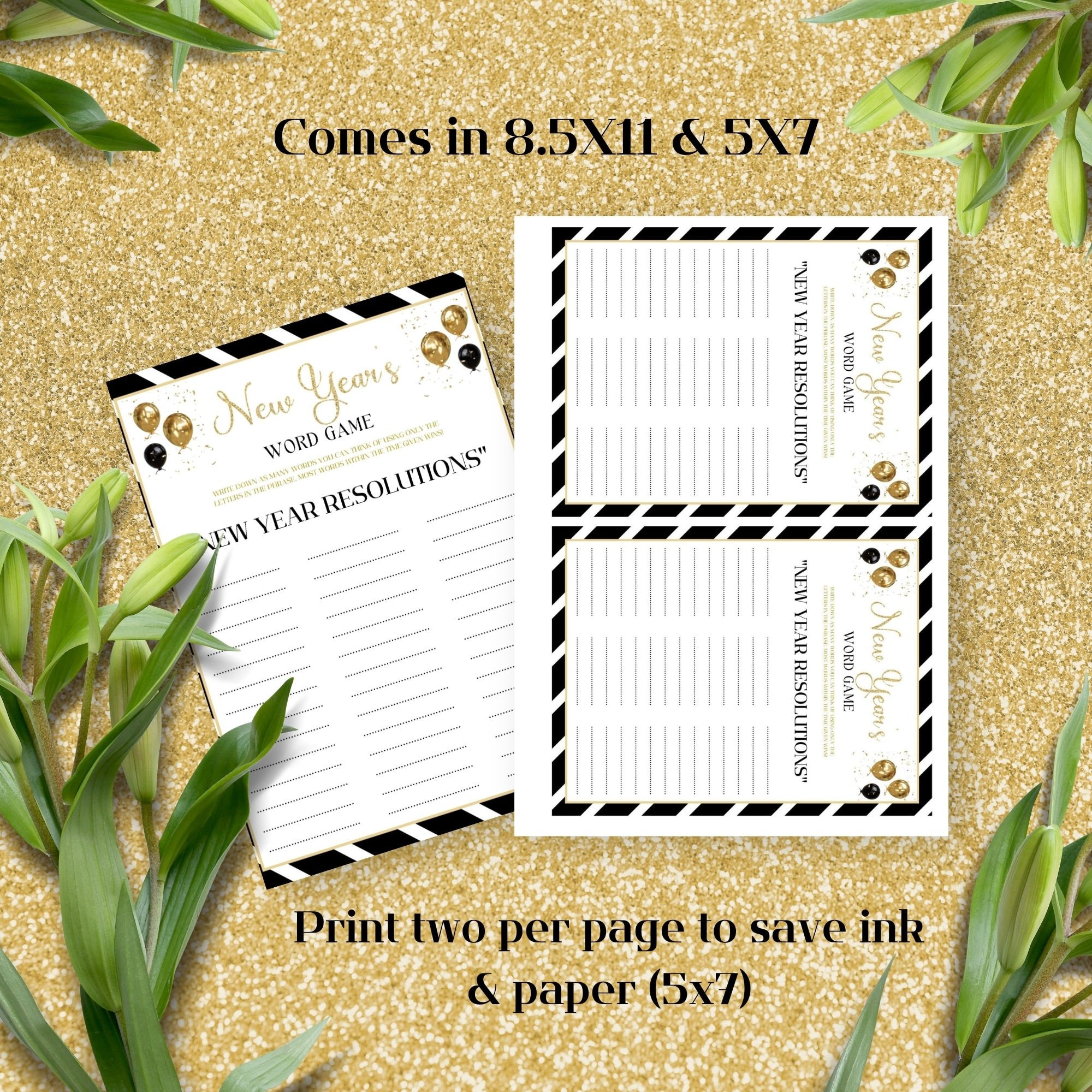 New Year's Eve Party Game Printable, Virtual Party Games, Icebreaker ...