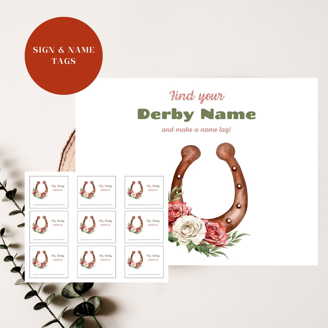 What's Your Derby Name, Kentucky Derby Party, Last Minute Idea ...