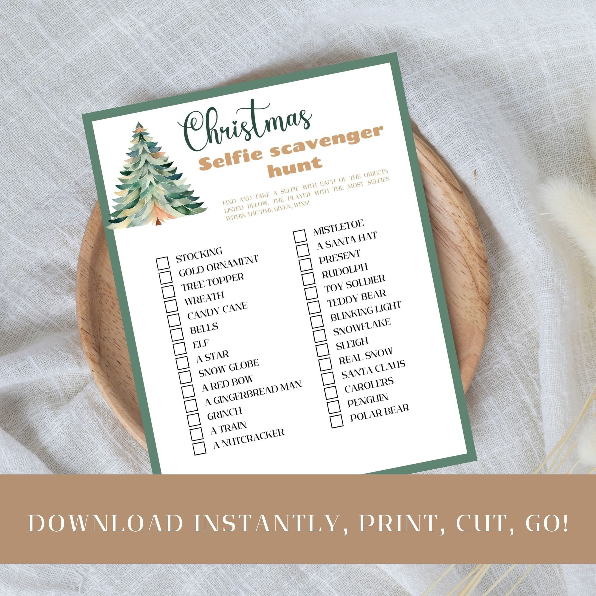 Older Kids Christmas Scavenger Hunt Teenagers, Indoor Christmas ...
