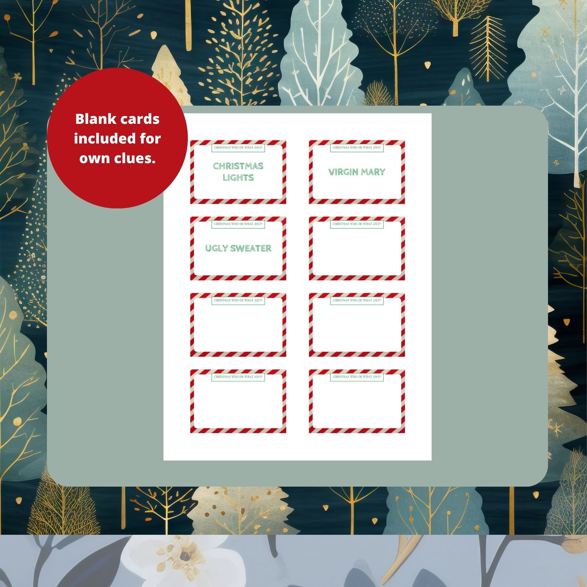 Who Am I Party Game Christmas Version, XMAS Entertainment for Everyone ...