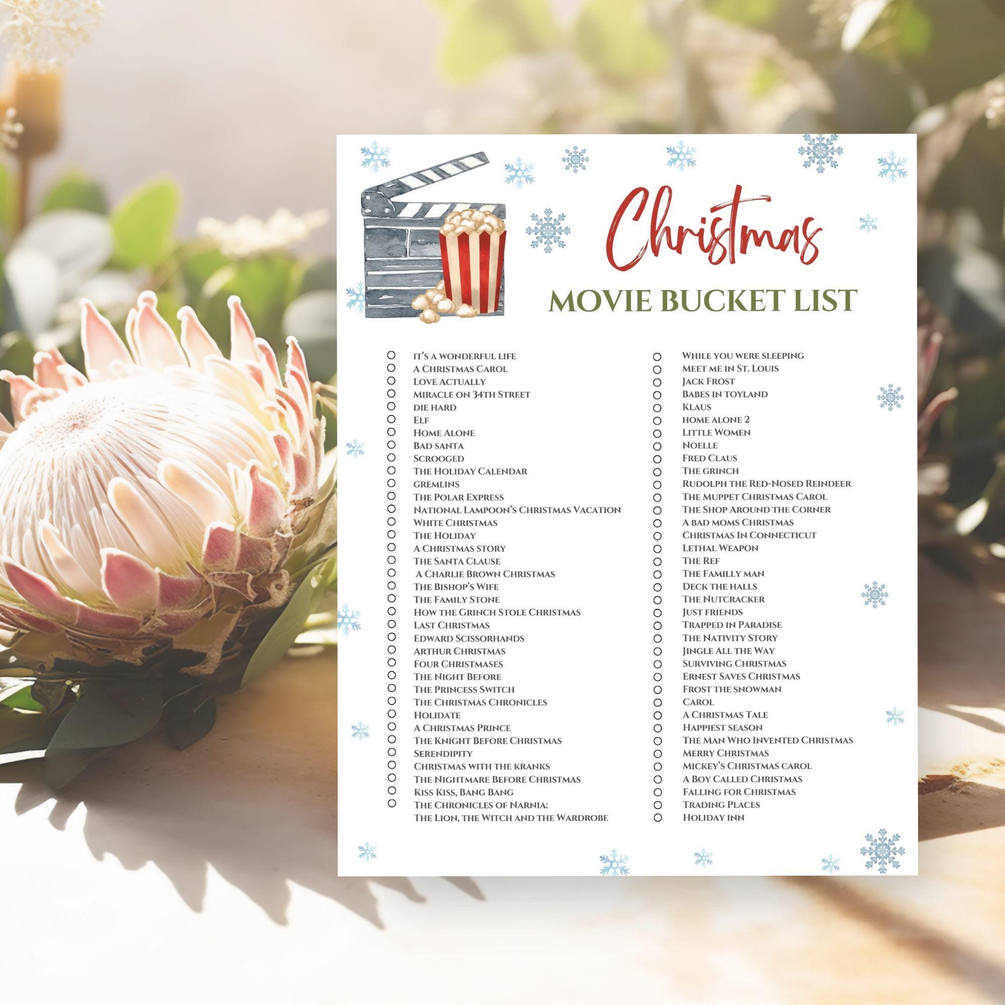 Christmas Movie Checklist, Bucket List, Xmas Watch List, Best Holiday Movie List, Must See Films ...