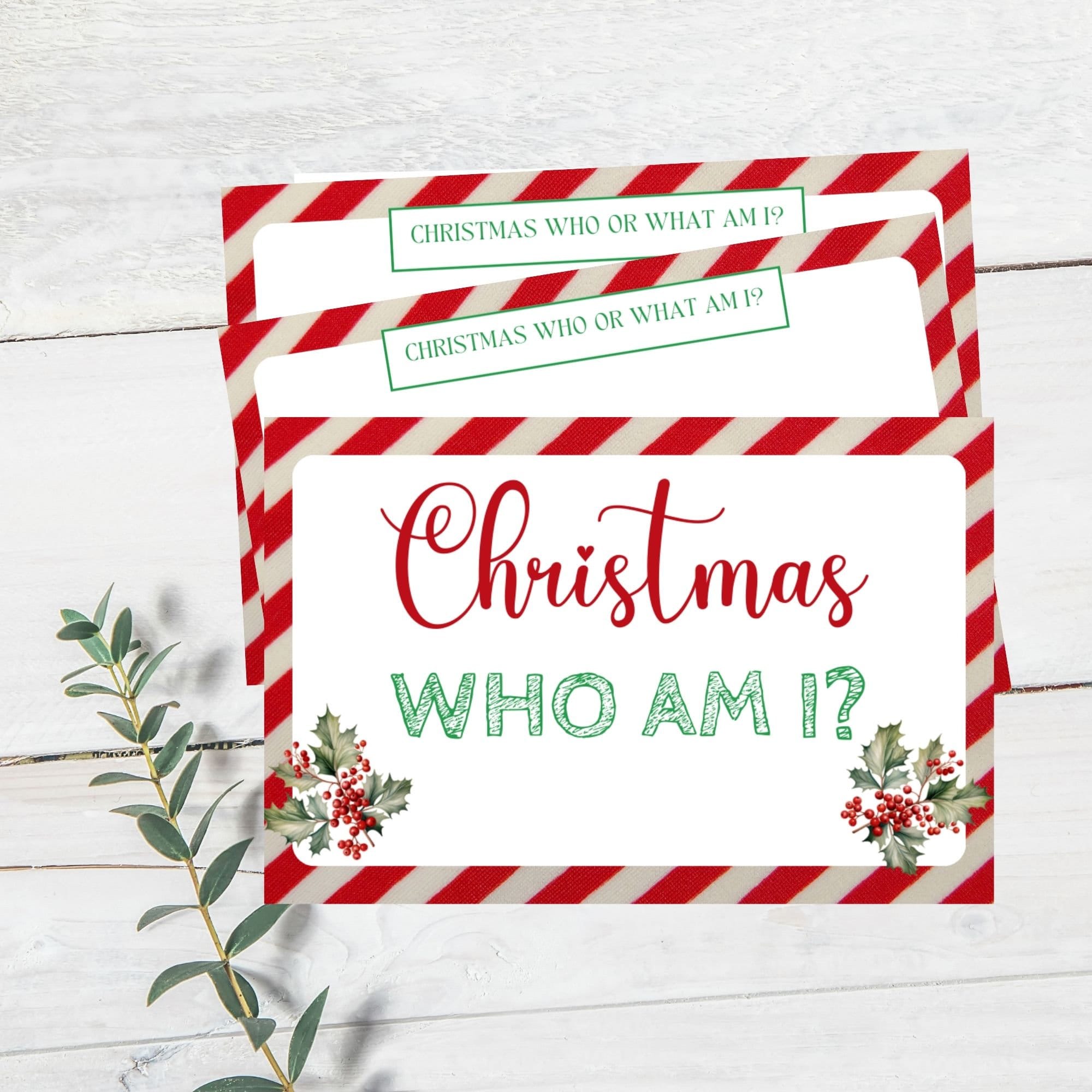 Who Am I Party Game Christmas Version, XMAS Entertainment for Everyone ...